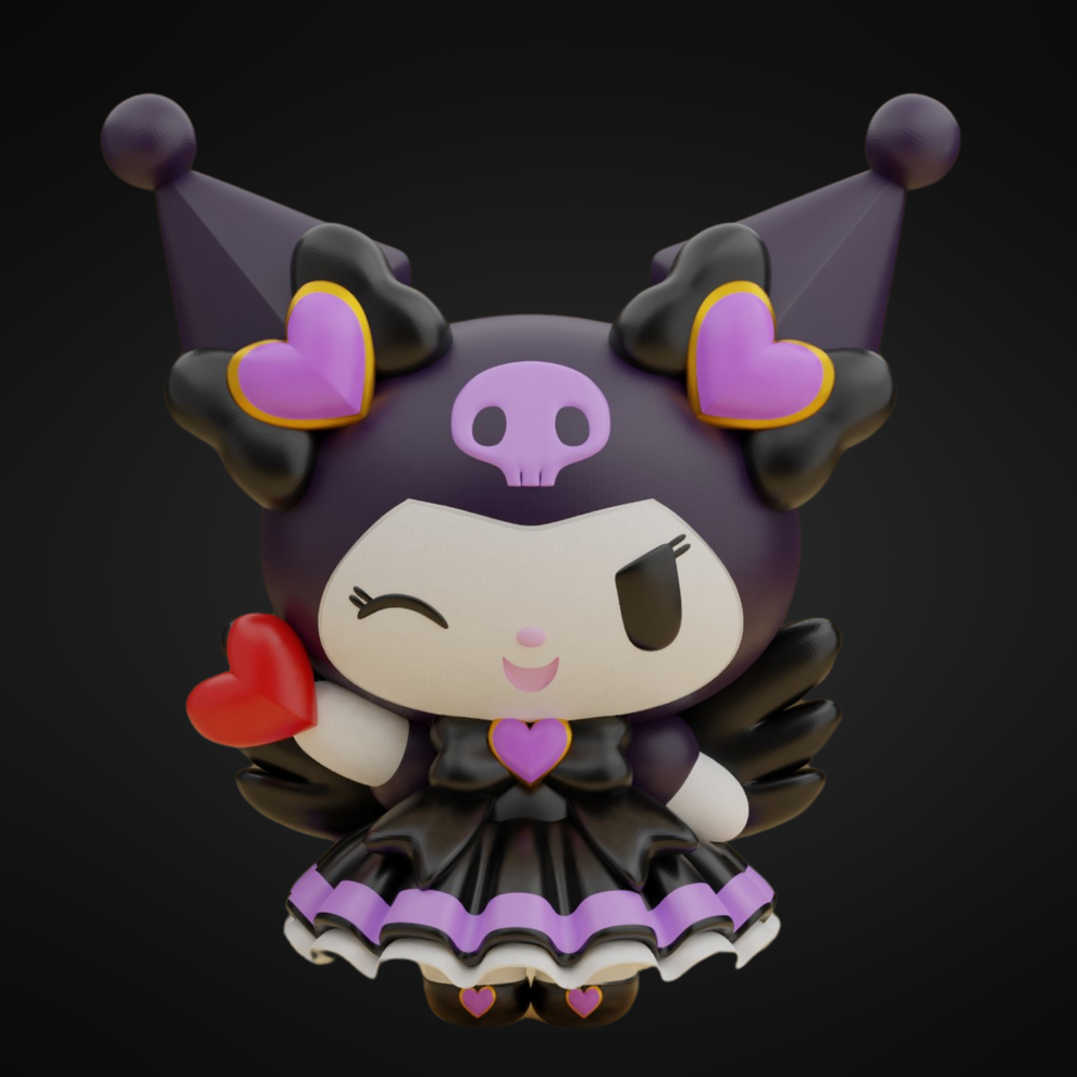 Kuromi with heart – Print To Table