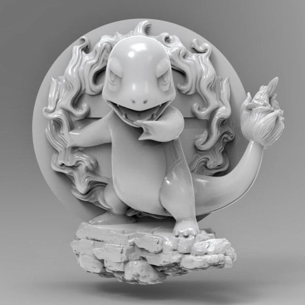 Charmander 3D Printed Pokémon Wall Décor – Print To Table