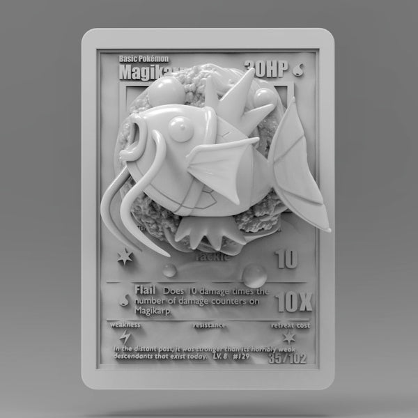 3D Printed Magikarp Pokémon Card – Print To Table