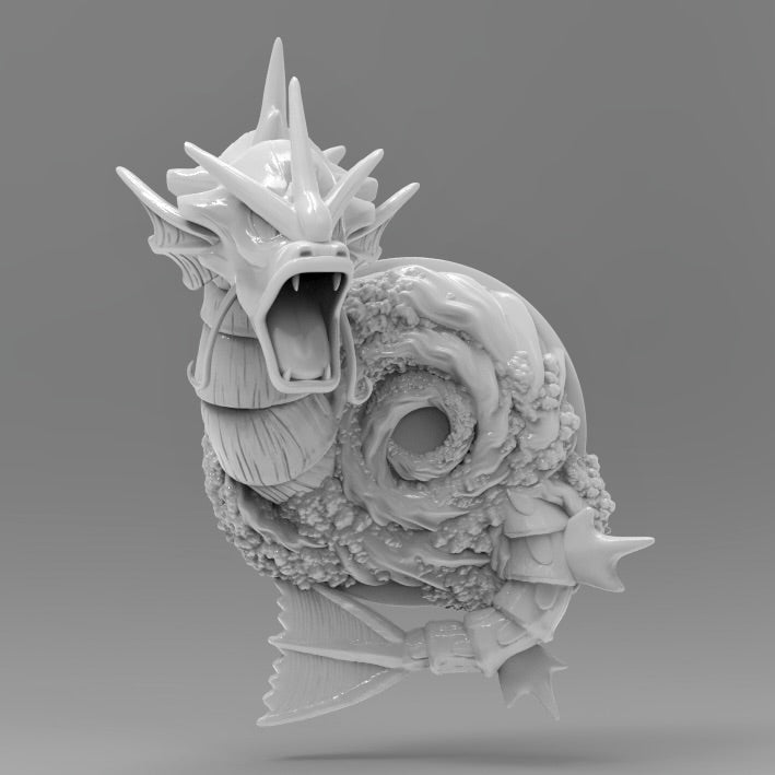 Gyarados 3D Printed Pokémon Wall Décor – Print To Table